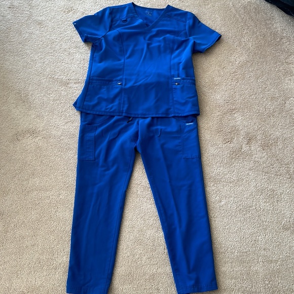 Jaanuu | Other | Jaanuu Royal Blue Scrub Set With Lots Of Pockets | Poshmark